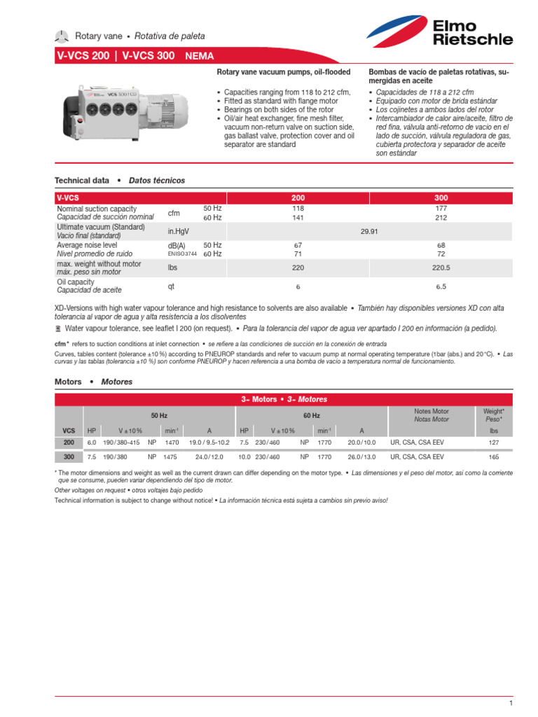 d236 Nema Vcs 200 300 Us | PDF | Atmósfera | Vacío