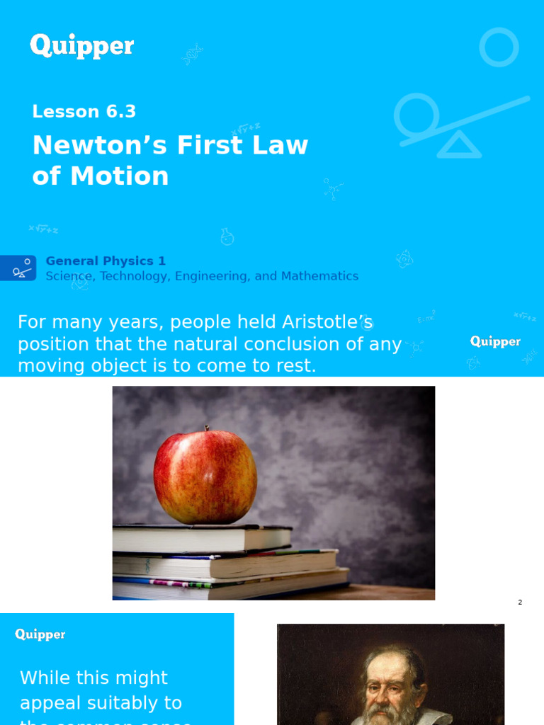 NEWTONS-1ST-LAW-OF-MOTION (1) | PDF | Force | Newton's Laws Of Motion