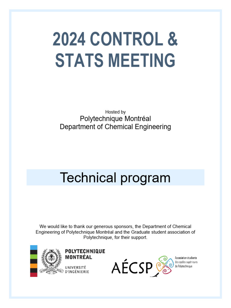 Technical Program 2024 C&S Meeting | PDF | Applied Mathematics