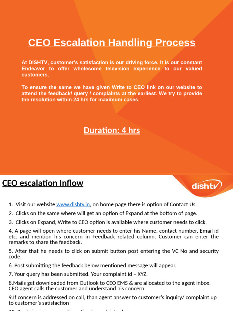 CEO Escalation Handling Process | PDF | Computing | Cyberspace
