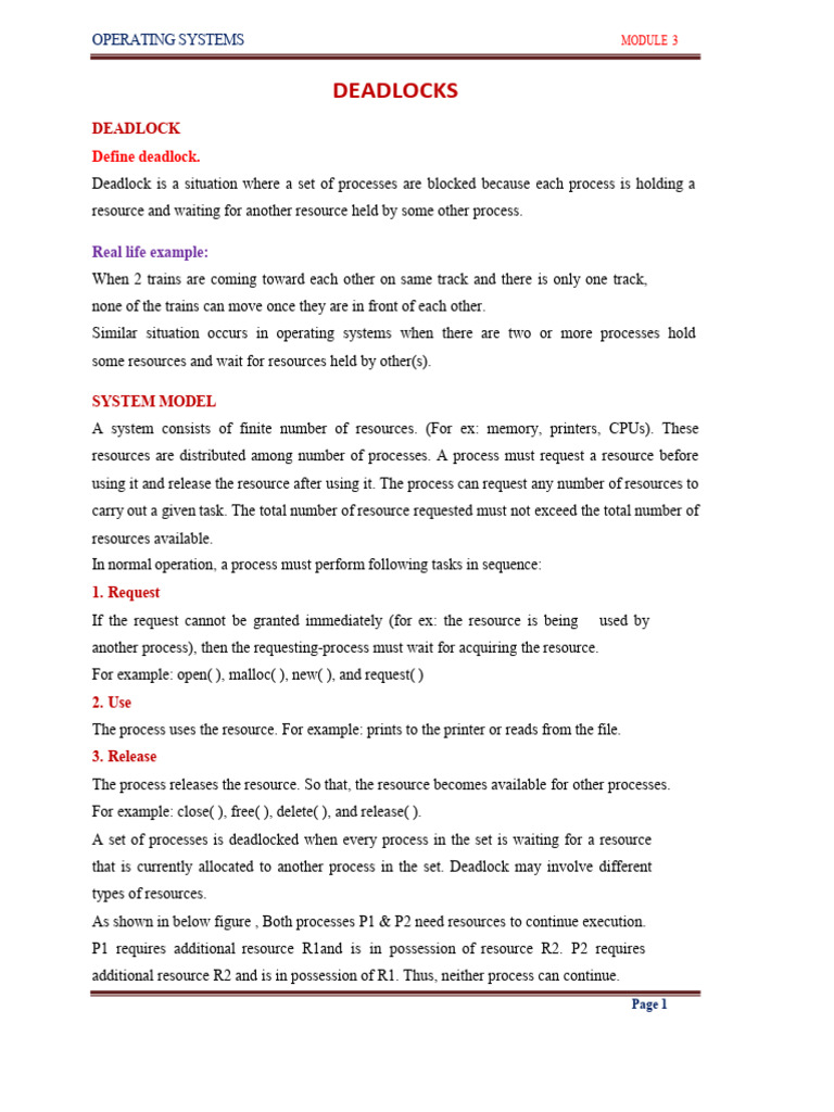 Module 3 Operating System | PDF | Vertex (Graph Theory) | Operating System