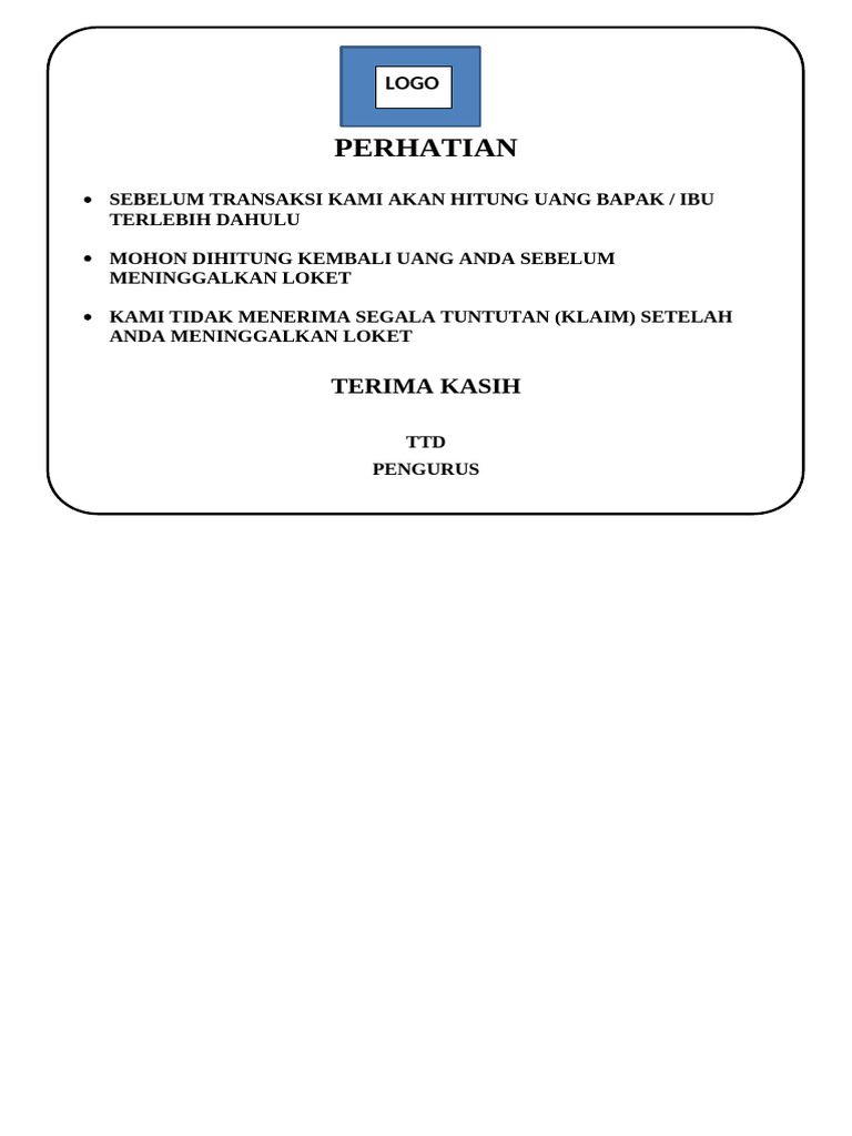 Contoh Perhatian | PDF