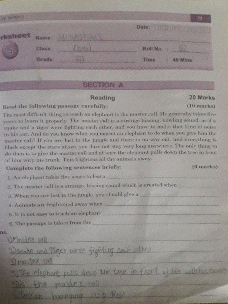 Practice Paper 2 English Workbook | PDF