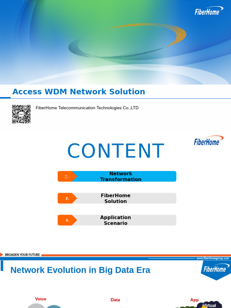 Access WDM Network Solution (Red) | PDF | Wavelength Division Multiplexing | Fiber To The X
