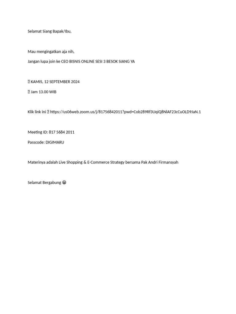 Digimaru Zoom Sesi 3 | PDF