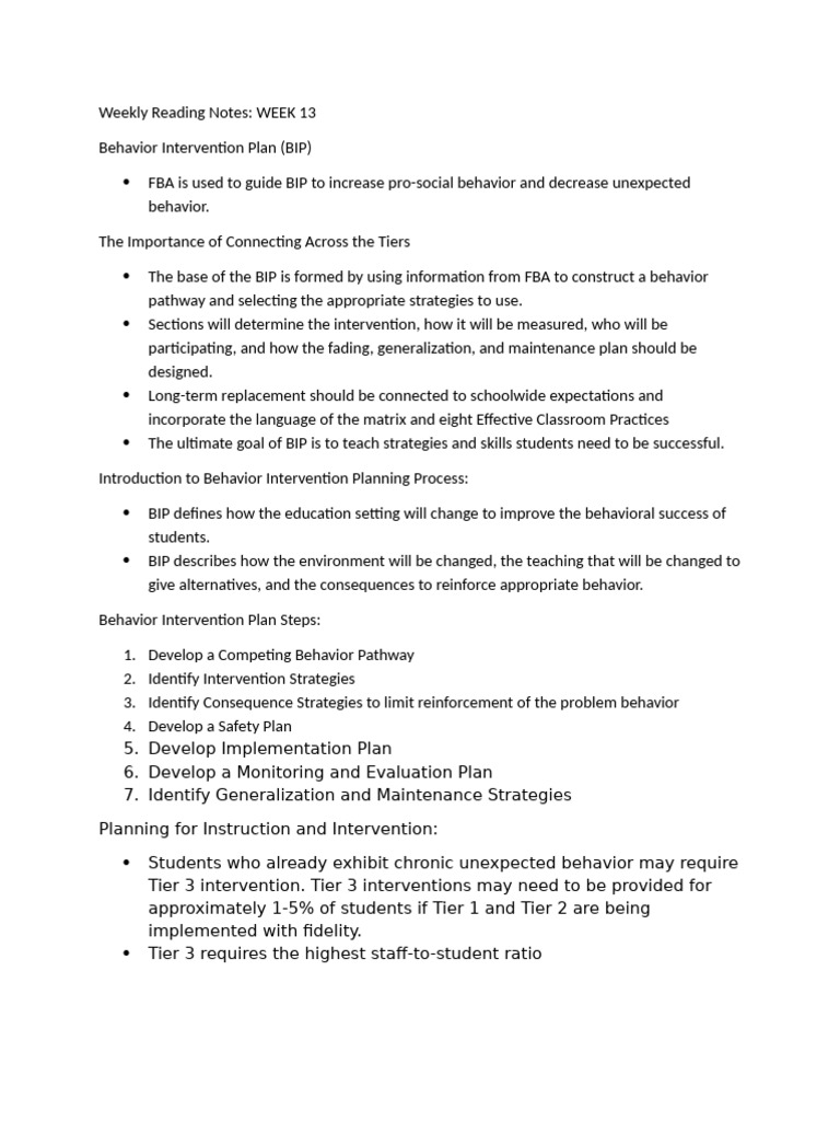 Week 13 Reading Notes | PDF | Behavior | Reinforcement Week 13 Reading Notes | PDF | Behavior | Reinforcement