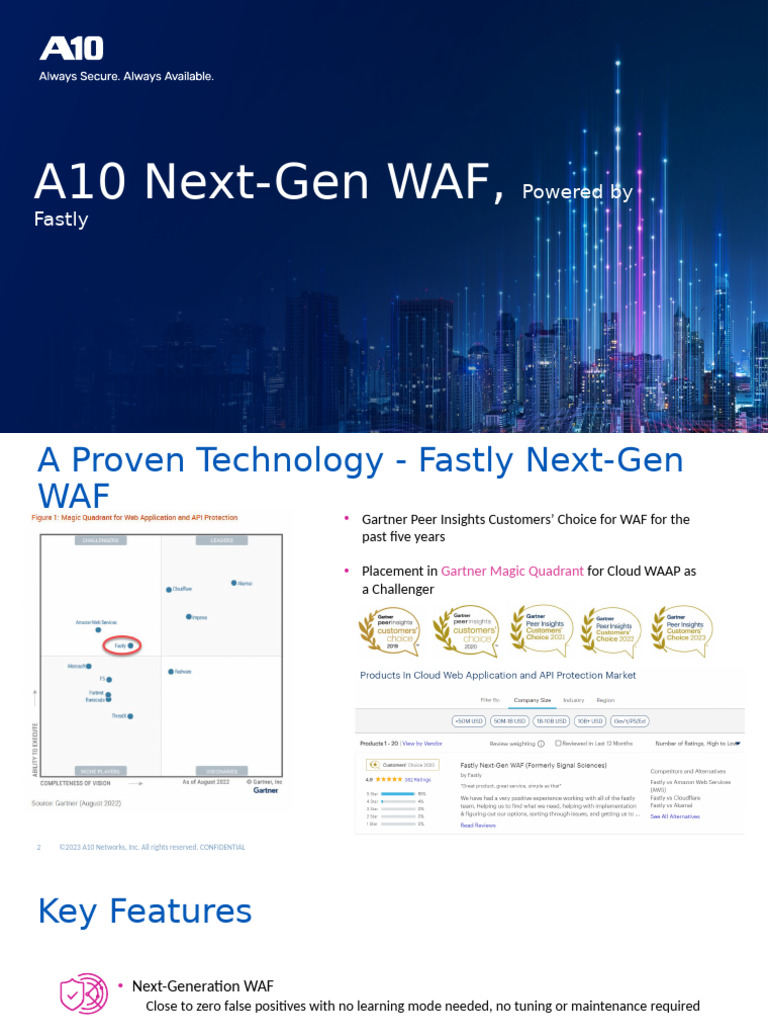 A10 Next-Gen WAF Features Overview | PDF | Cloud Computing | Computer ...