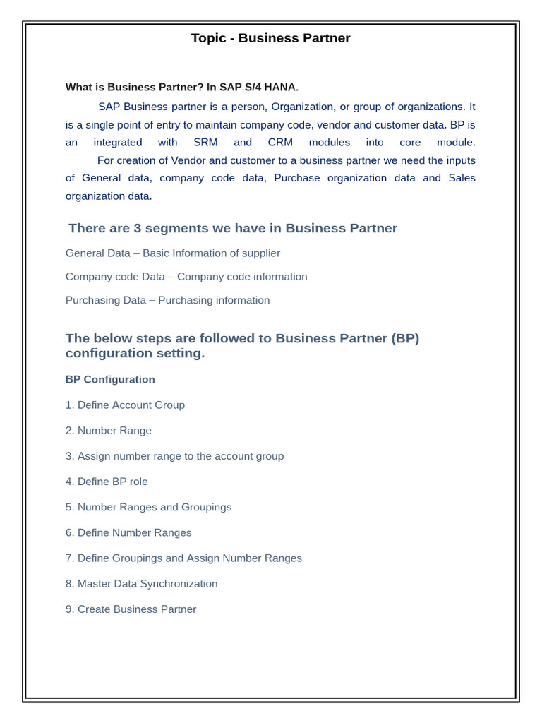 What is Business Partner | PDF | Software | Information Technology