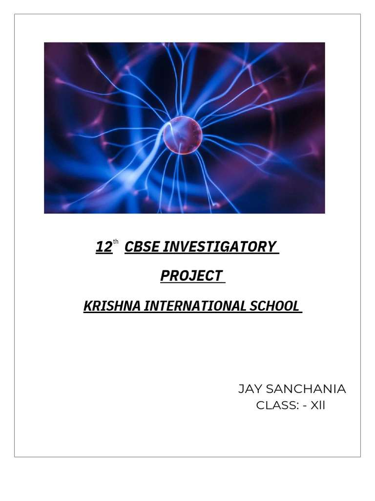 PHYSICS PROJECT. | PDF | Physics