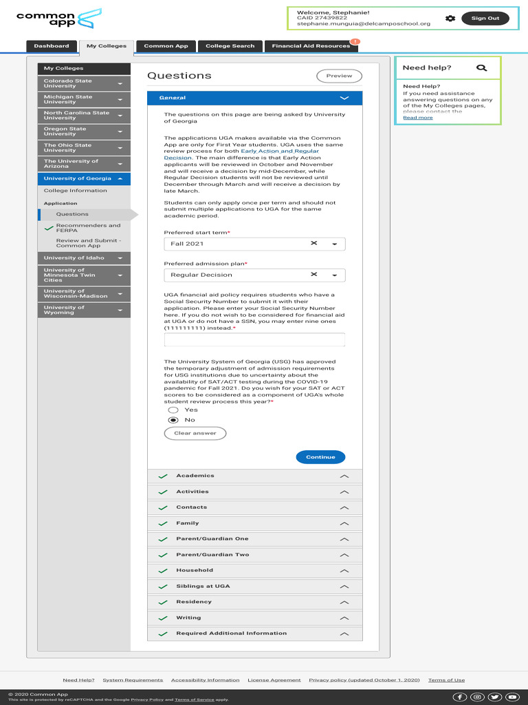 College Application Guide | PDF