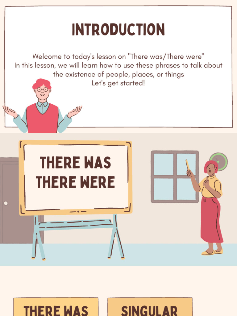 1. There was There were Presentation | PDF | Plural | Grammatical Number