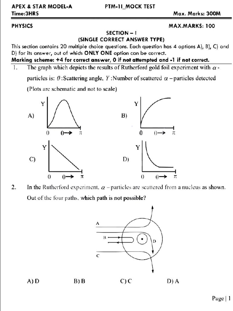 PTM 11 Mock Test | PDF