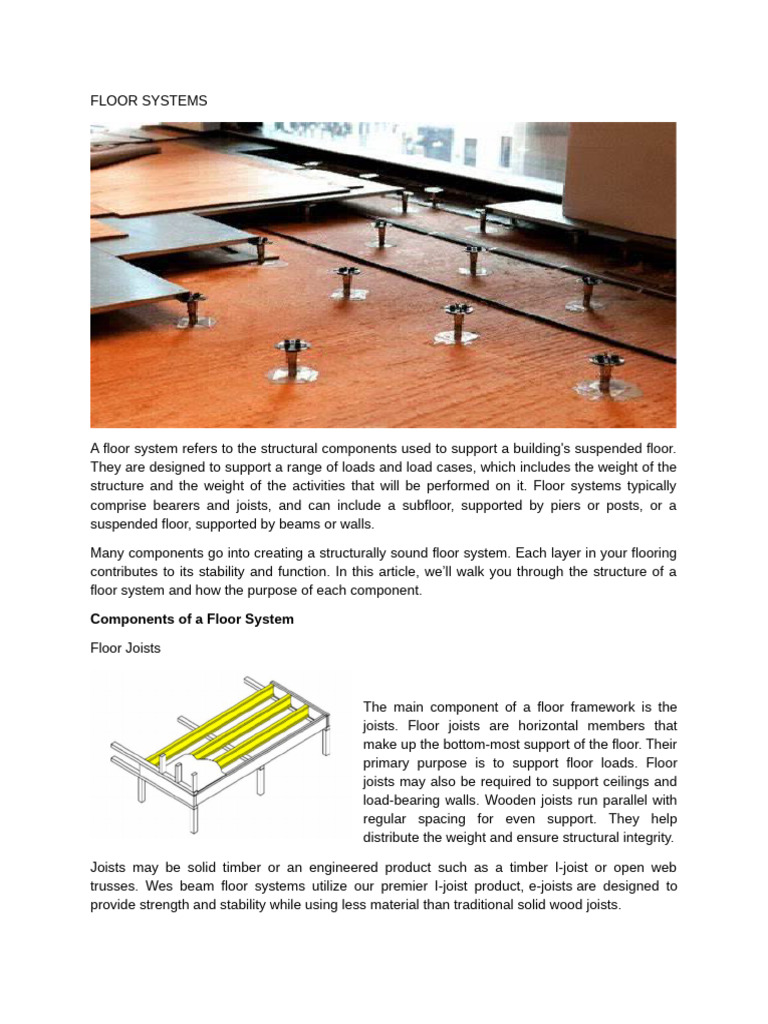 FLOOR SYSTEMS | PDF | Flooring | Beam (Structure)