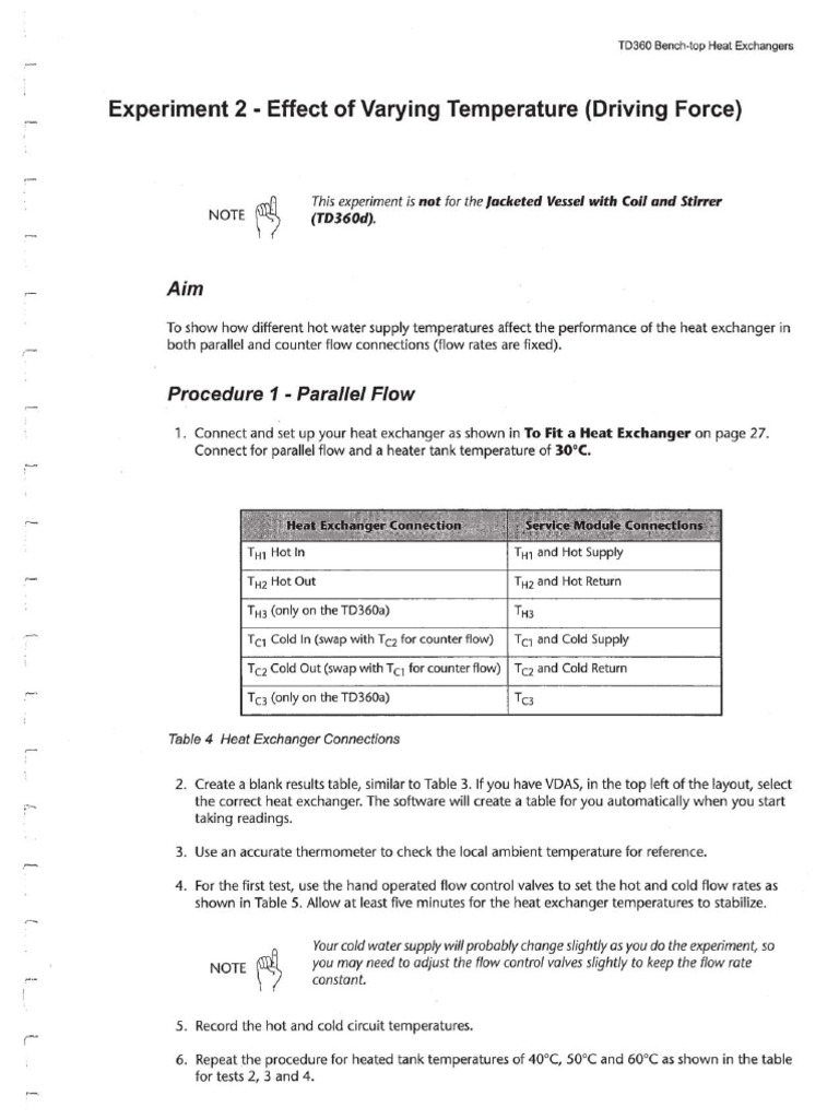 Lab 6 - Shell and Tube Heat Exchanger | PDF