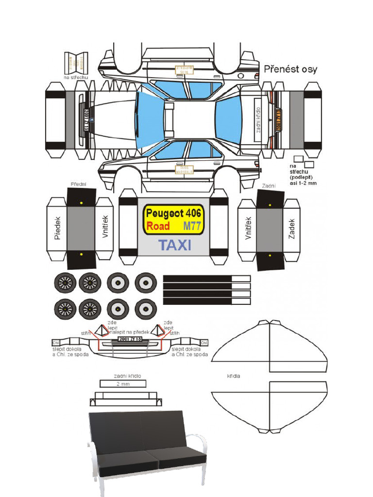 peugeot 406 3D model | PDF