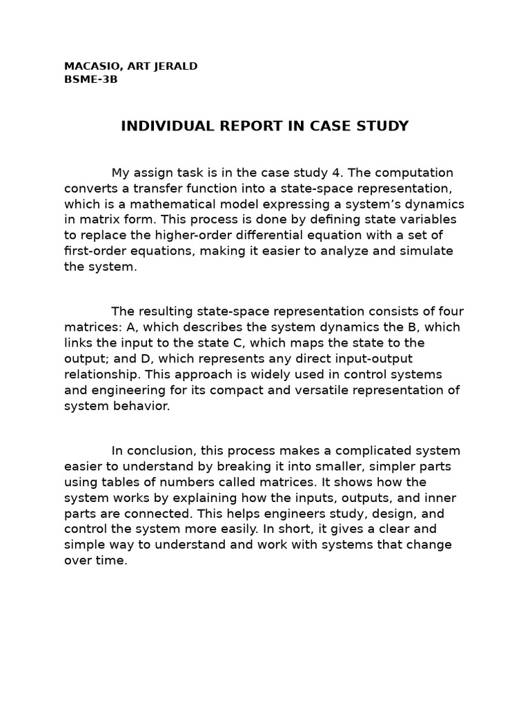 INDIVIDUAL REPORT | PDF