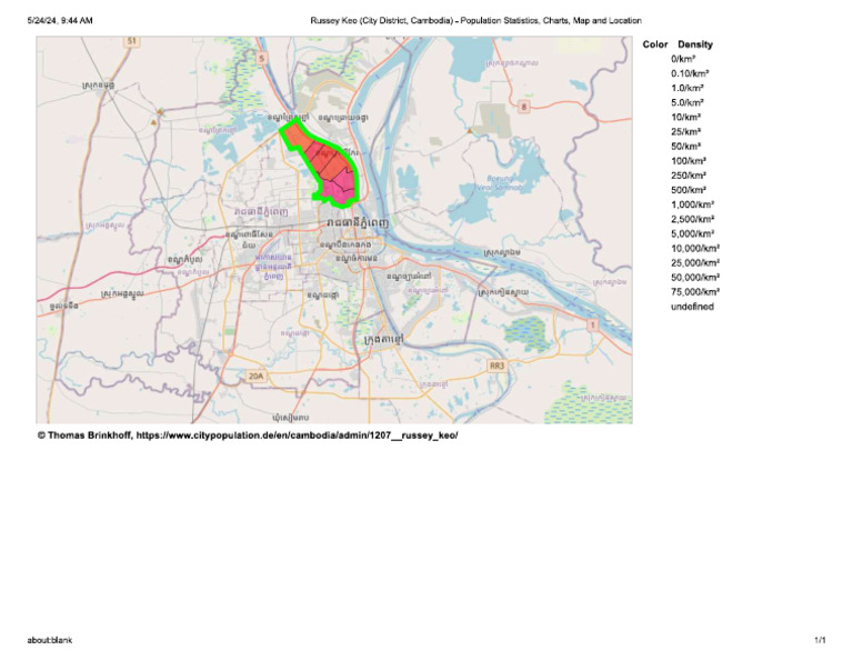 Russey Keo Map | PDF