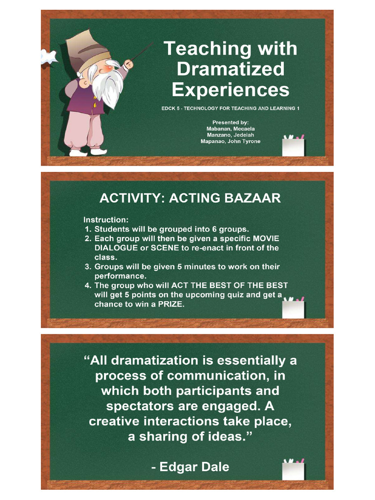 Teaching With Dramatized Experiences | PDF
