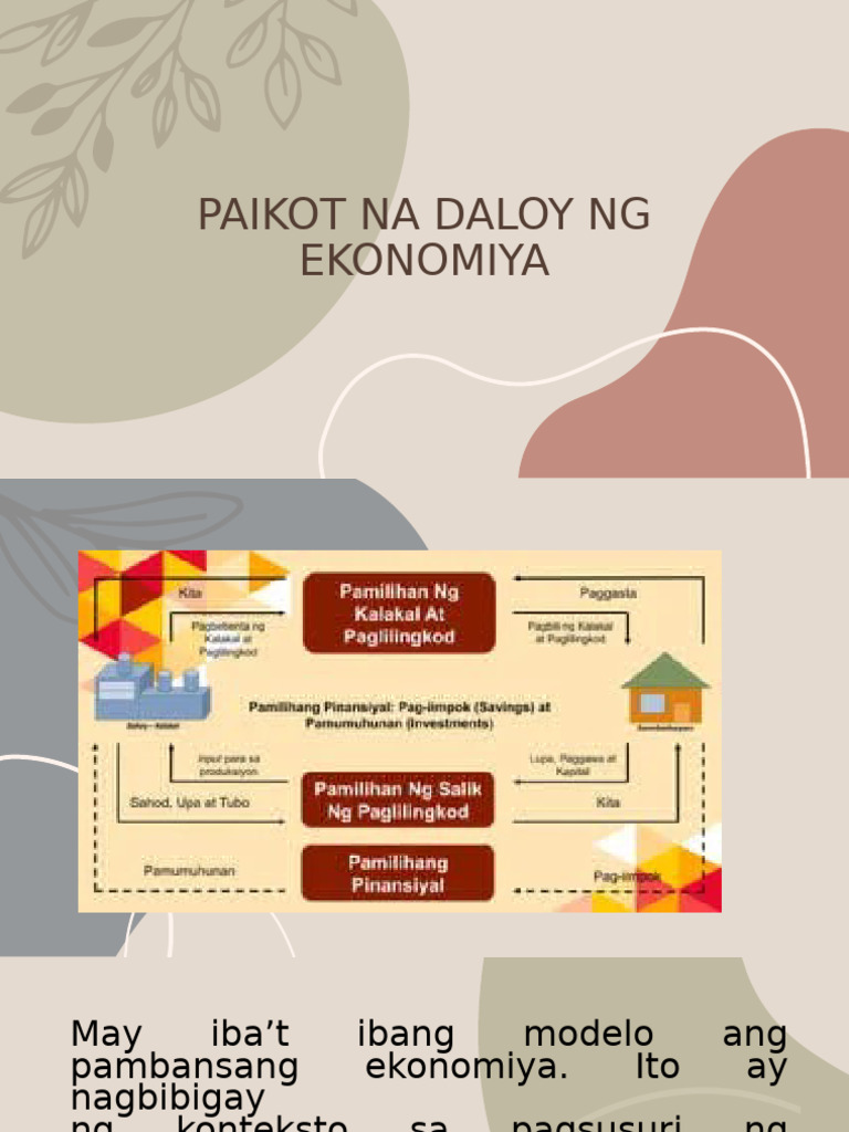 Paikot Na Daloy NG Ekonomiya | PDF