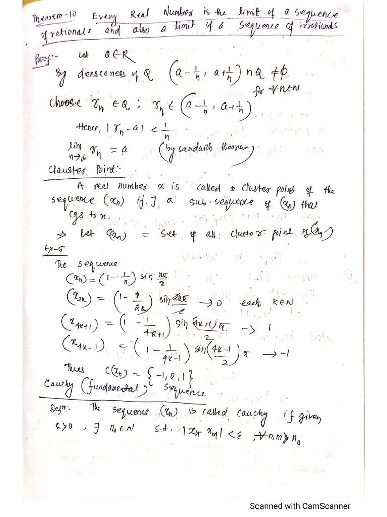 Cauchy Sequence | PDF