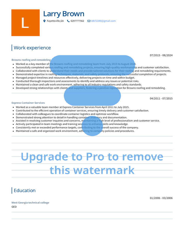 Larry_Brown_VisualCV_Resume | PDF | Supply Chain | Customer