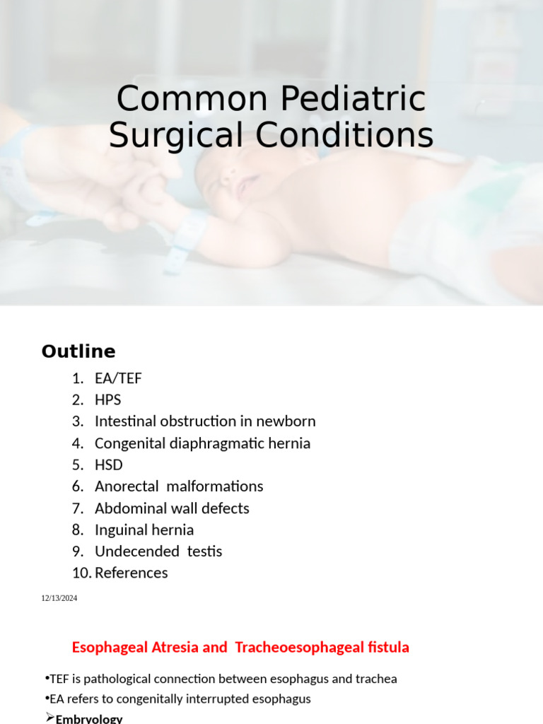 Common Pediatric Surgical Conditions | PDF | Gastroenterology | Medical Specialties