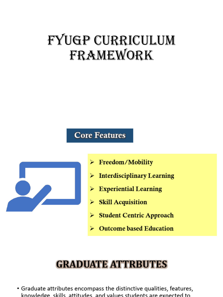 FYUGP Curriculum Framework | PDF | Learning | Curriculum