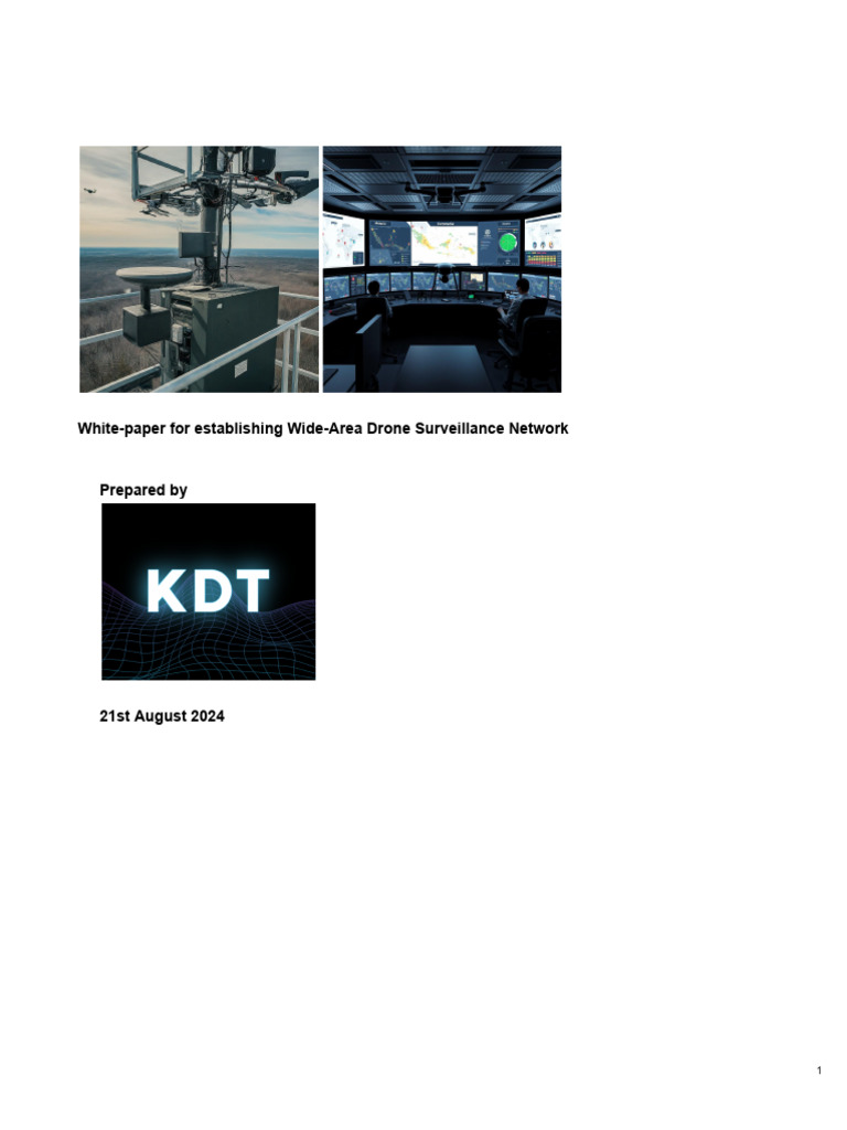 KDT Systems - Counter Drone whitepaper v2 (Ext) | PDF | Unmanned Aerial Vehicle | Computer Security