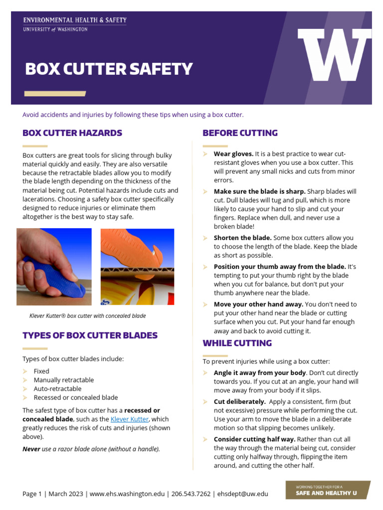 Box-cutter-safety | PDF | Blade | Safety