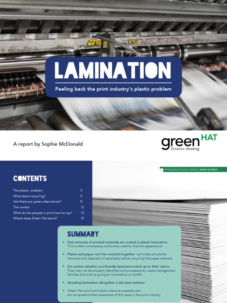 Lamination-Report | PDF | Plastic | Biodegradation