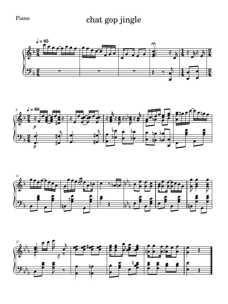 Chat Gop-Piano | PDF