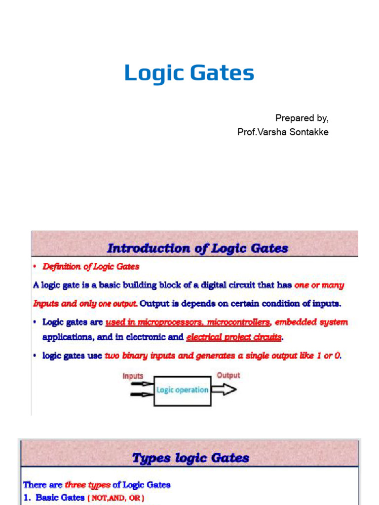 Logic Gates | PDF