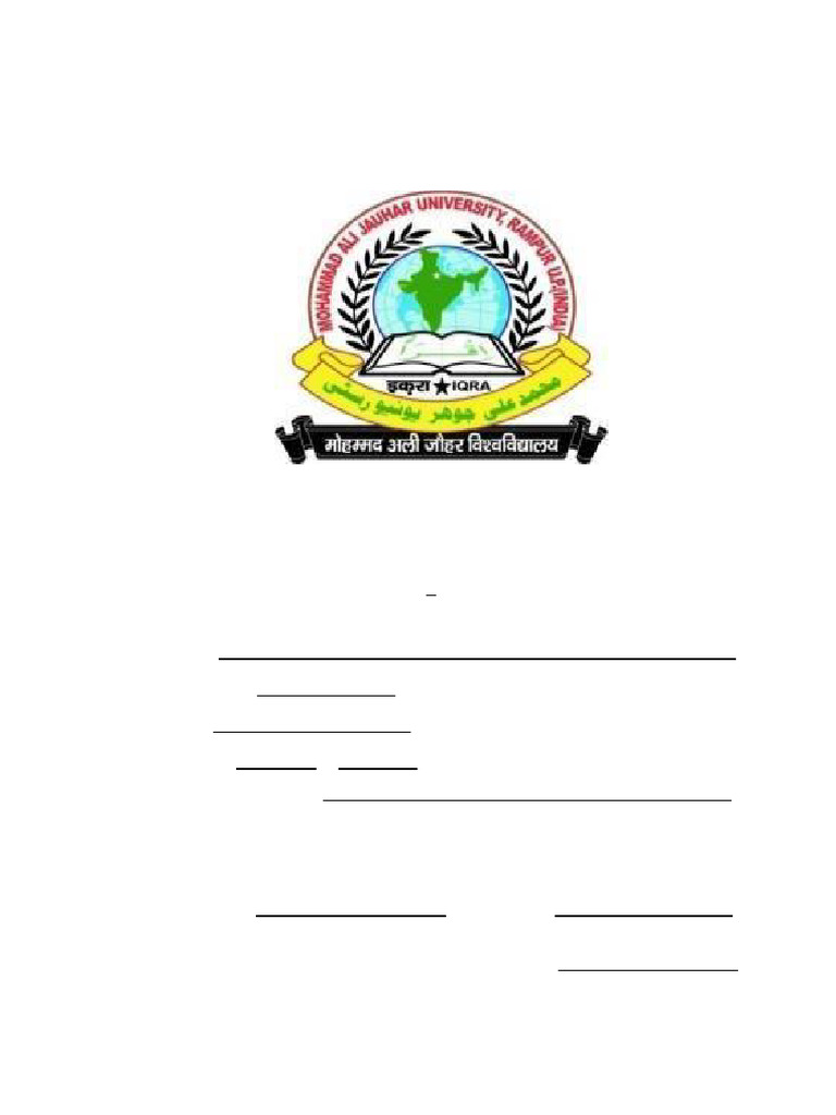 Assignment Front Pages for BBA & MBA | PDF