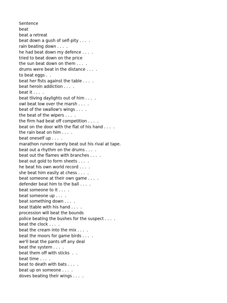 Input Sentences | PDF