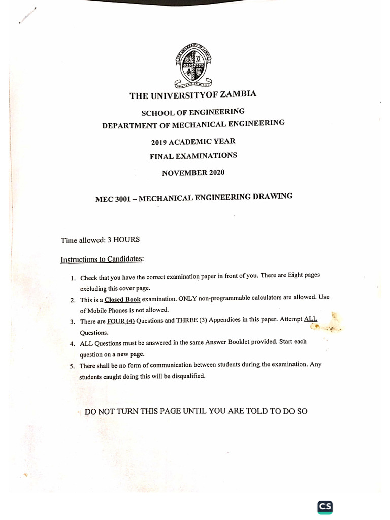 Mech Past Papers | PDF