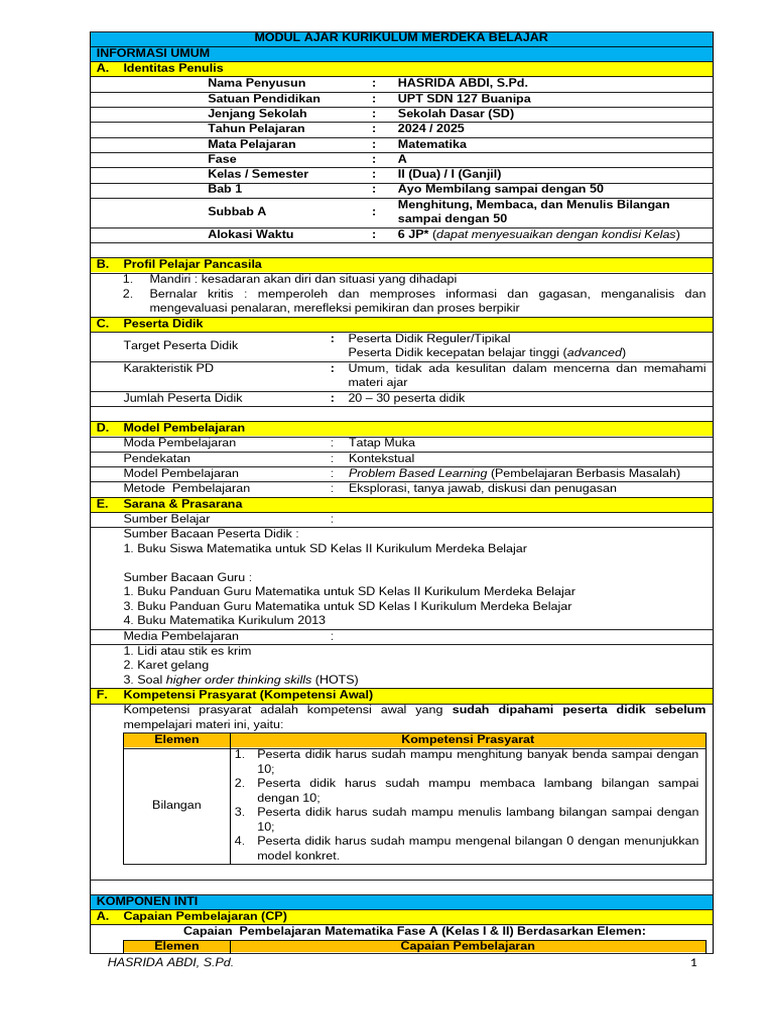 02. MODUL MTK KLS 2 SMS 1 | PDF