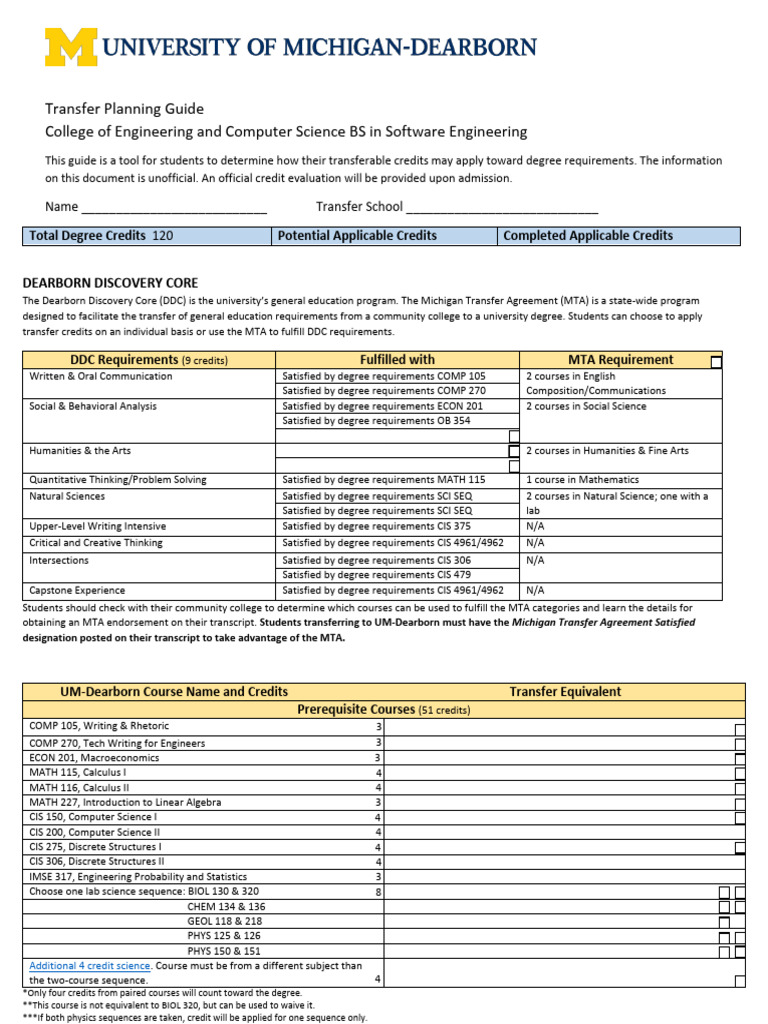 HFC SE Transfer Guide | PDF | University And College Admission | Software