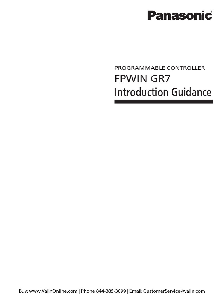 Panasonic Fpwin Gr7 Guide | PDF | Computer Keyboard | Input/Output