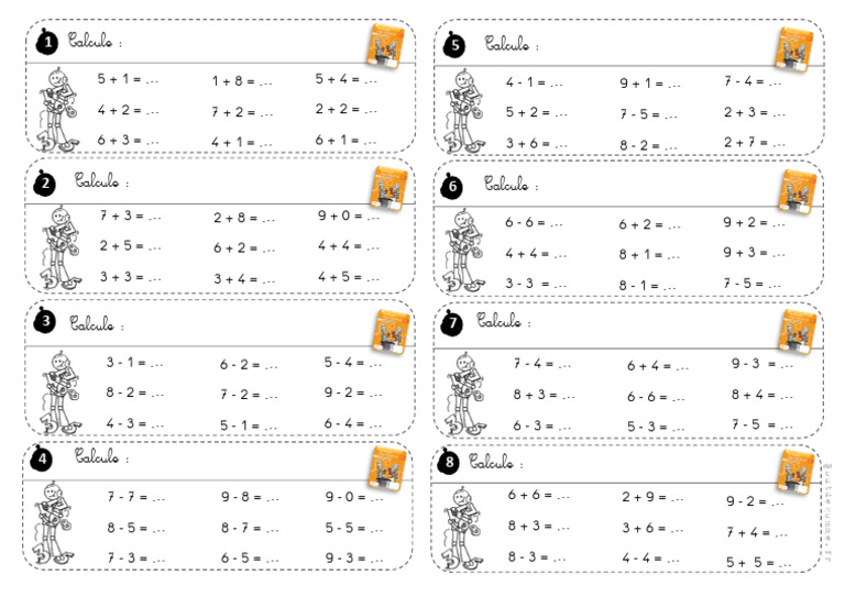 1 Rituels Soustraire Ou Additionner Des Petits Nombres JOCATOP | PDF