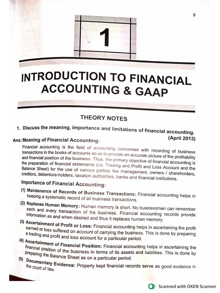 Financial Accounting Theory | PDF