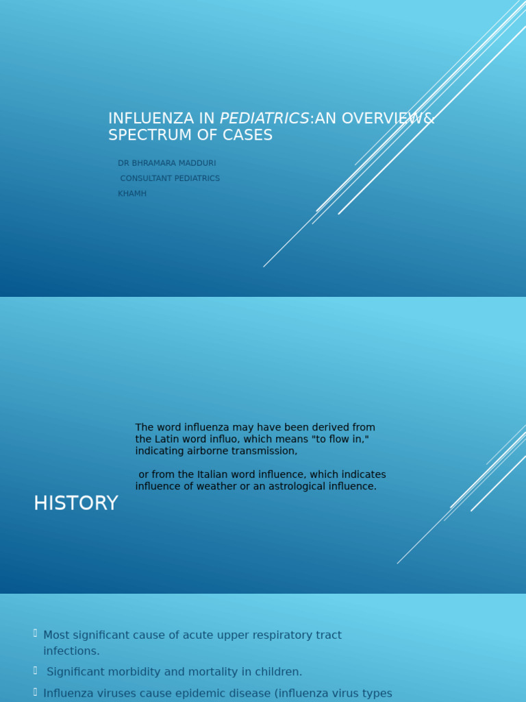 Influenza Presentation Final | PDF | Influenza | Infection