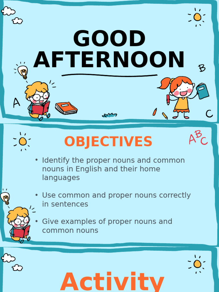 Common and Proper Nouns 1 | PDF