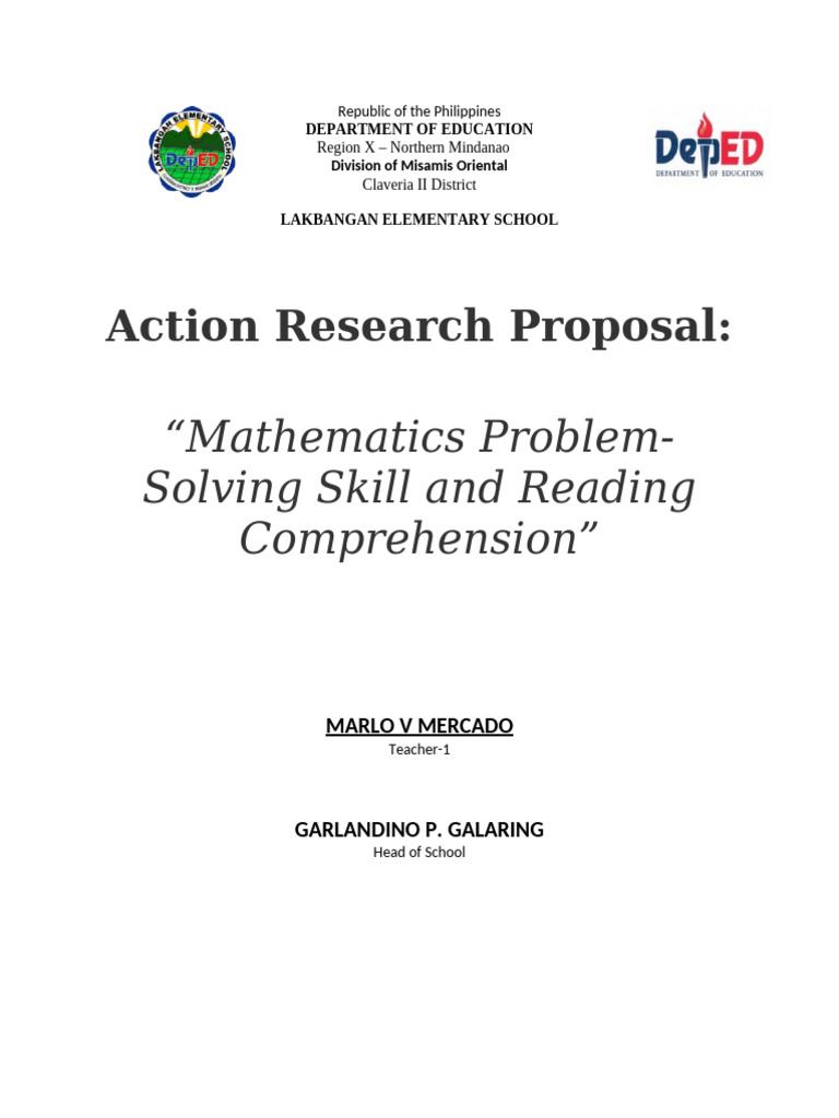 Mathematics Problem Solving Skill and R | PDF | Reading Comprehension | Mathematics