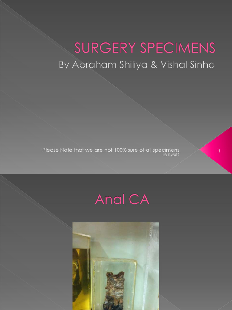Surgery Specimens | PDF