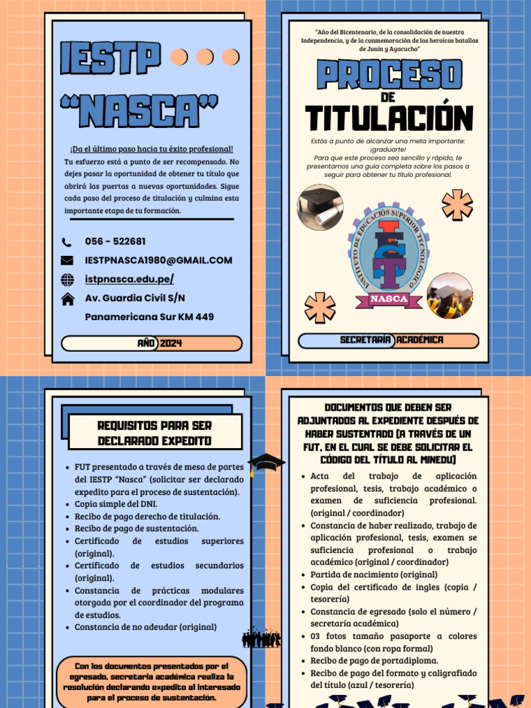 Diptico Proceso de Titulacion | PDF