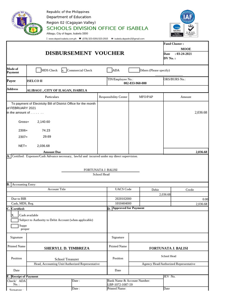 Liquidation Papers School Based | PDF | Payments | Debit Card