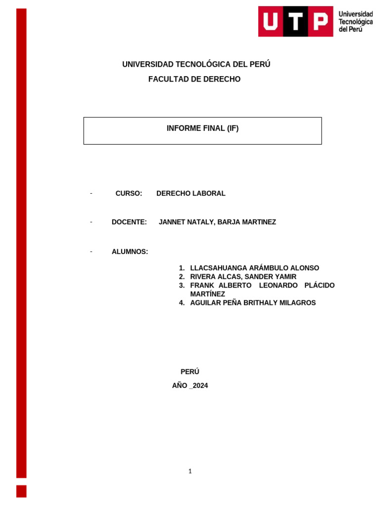 S18 - IF - Derecho Laboral | PDF | Arbitraje | Derecho laboral