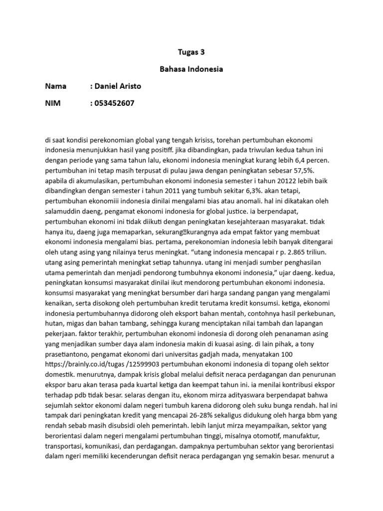 Tugas 3_BI-Daniel Aristo | PDF