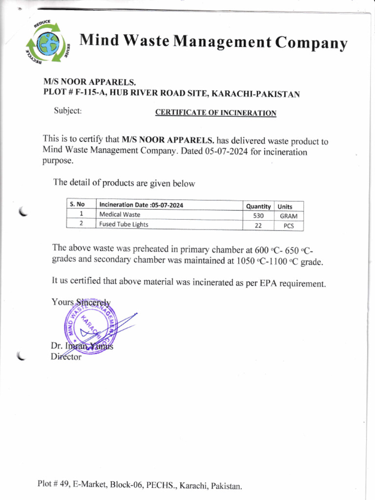 Waste Disposal Agreement Pg 4 | PDF