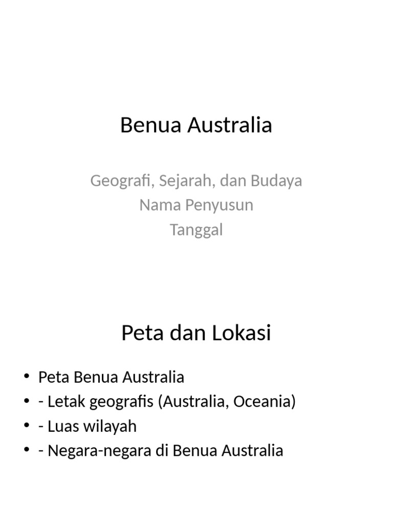 Benua Australia | PDF